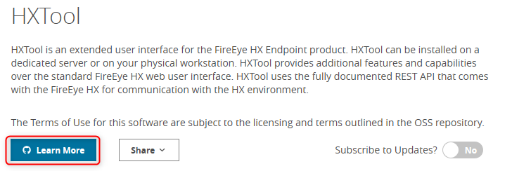 HXTOOL - Extended User Interface for FireEye HX