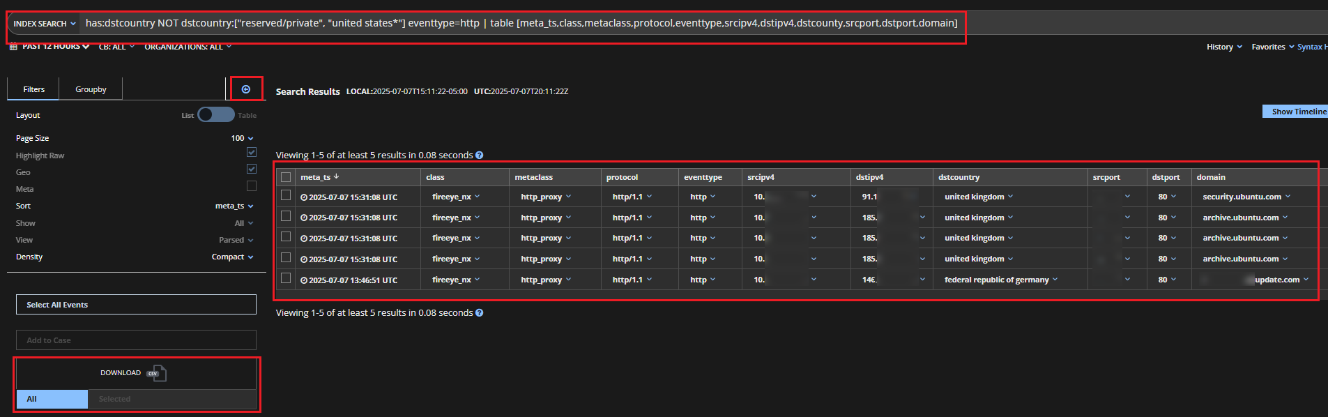 Exporting data from Helix