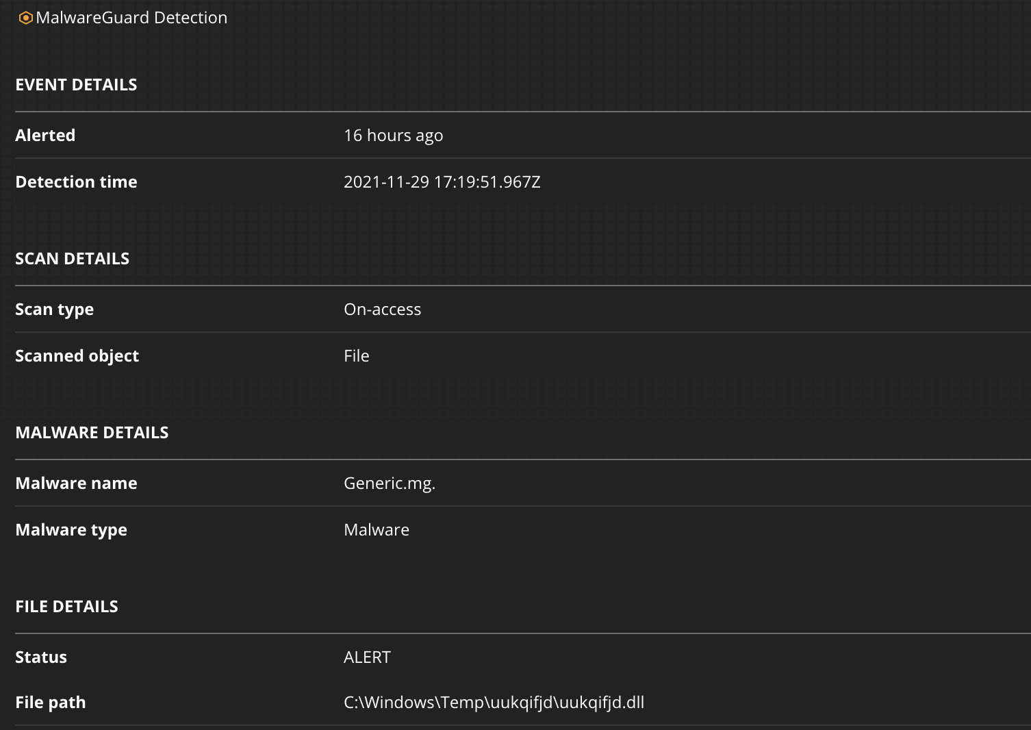 How to Stop Malware Guard Alerting on Files In TEMP Directory