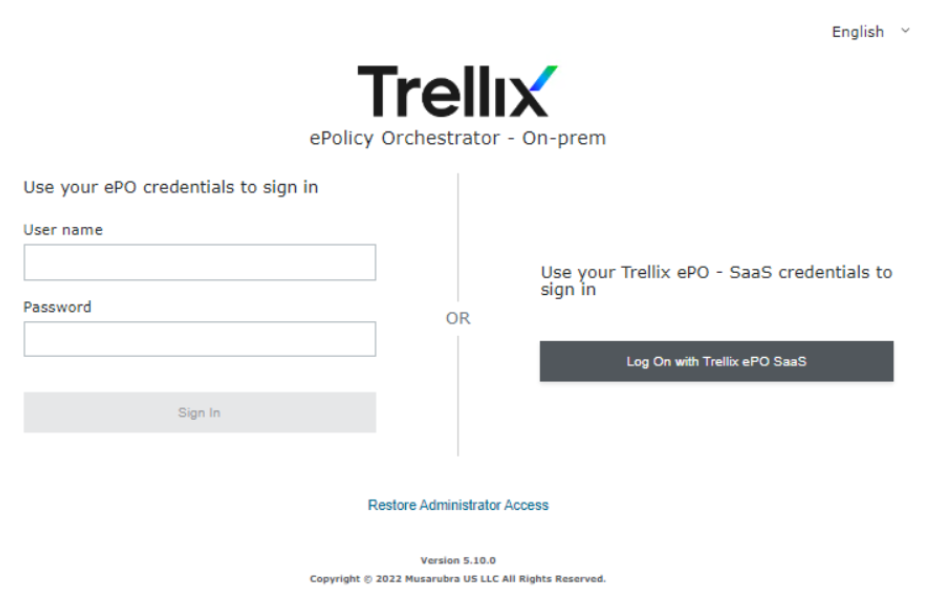 How to enable Single Sign On from ePO on Premises to Trellix ePO - SaaS