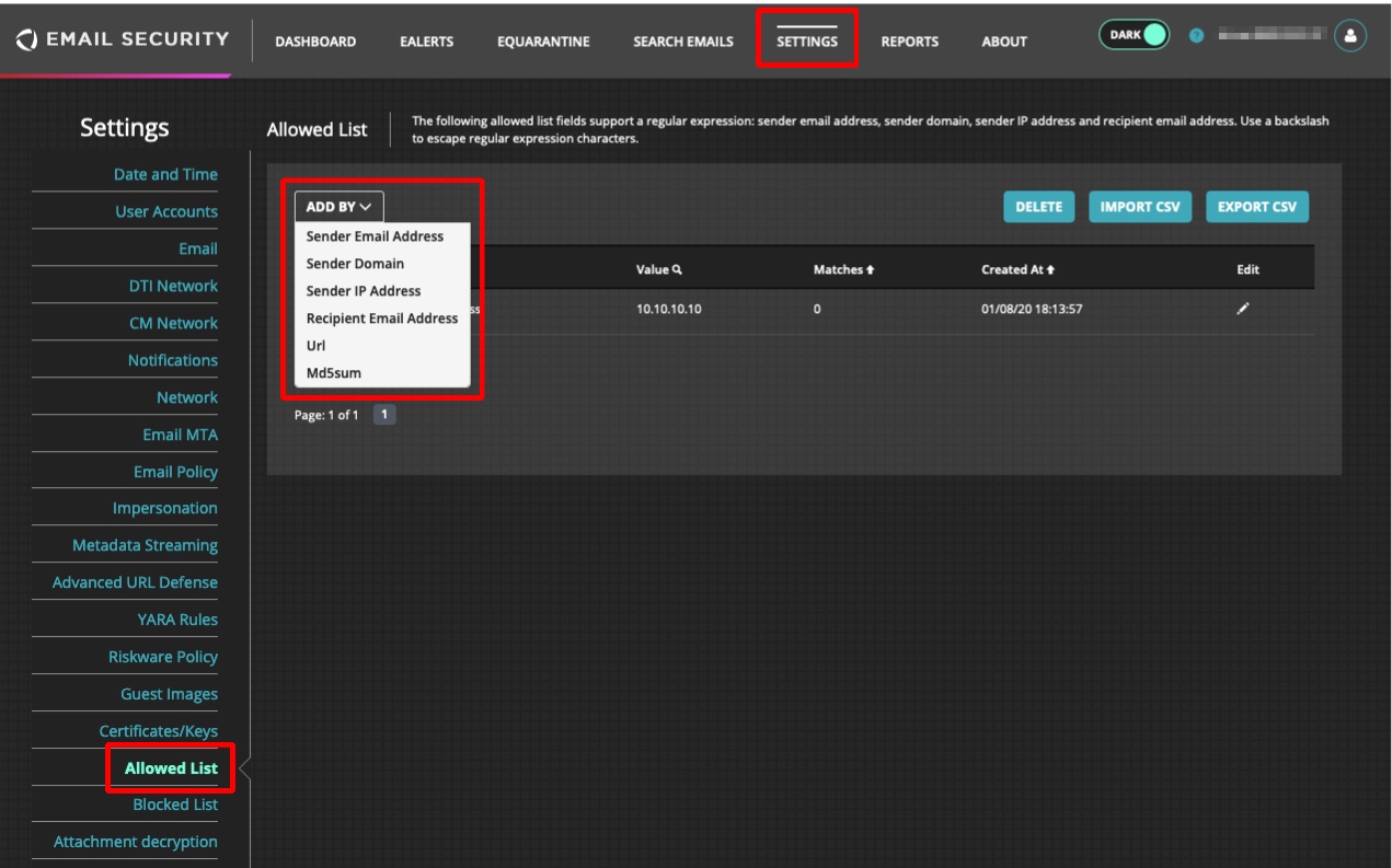 How to Whitelist for Test Services on Network Security and Email ...
