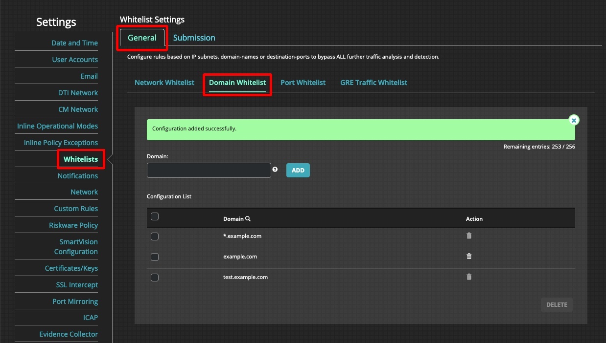 How to Whitelist for Test Services on Network Security and Email ...